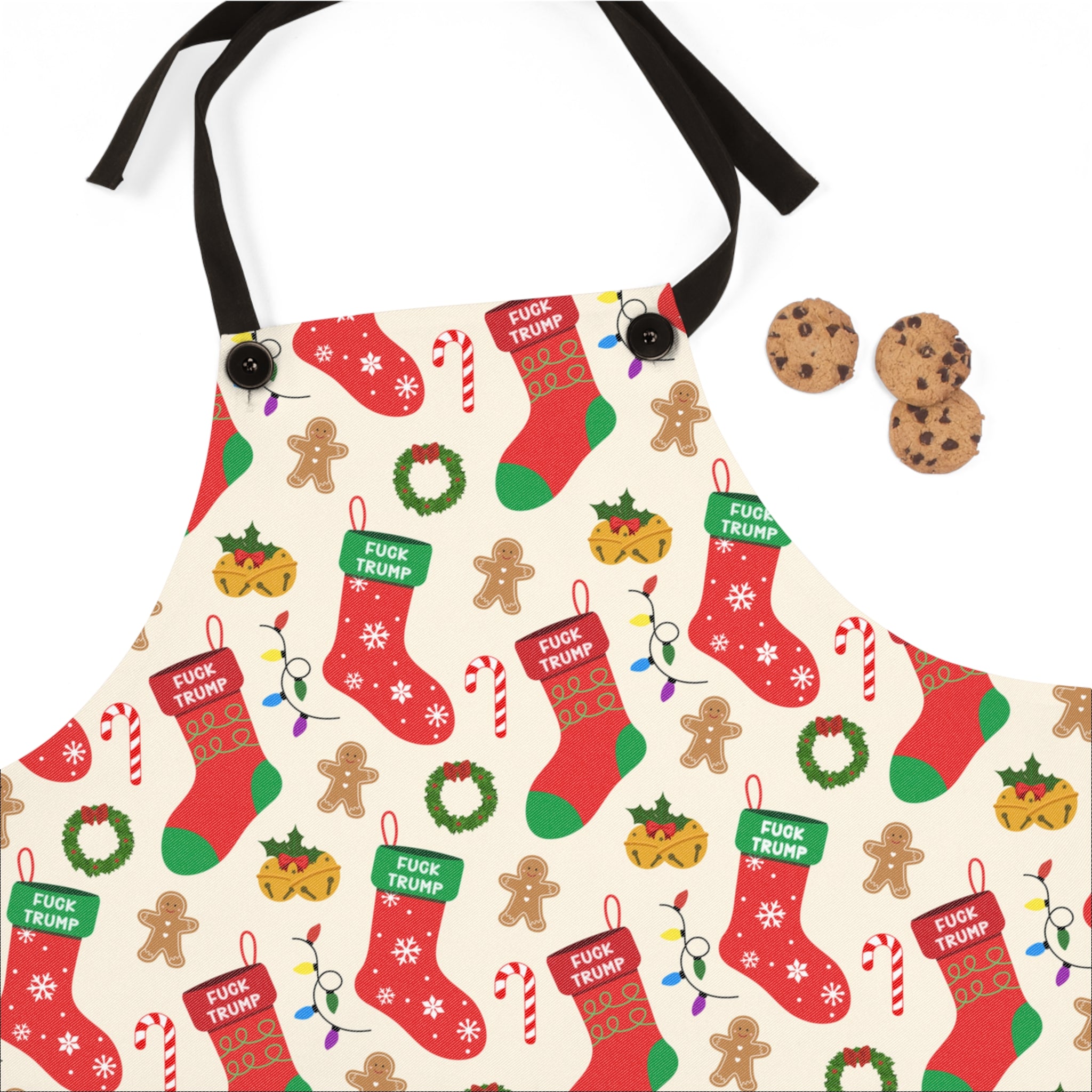 Subtle F*ck Trump Christmas Stockings Cooking Apron – Grateful Thread Co.