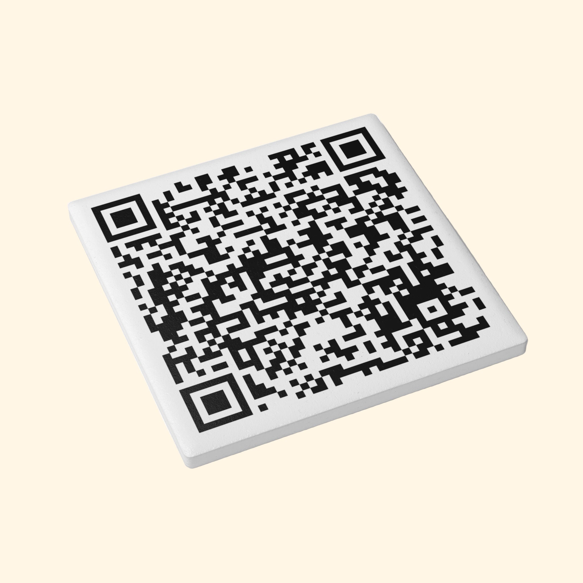 Trump and Epstein Besties QR Code Ceramic Coaster – Grateful Thread Co.