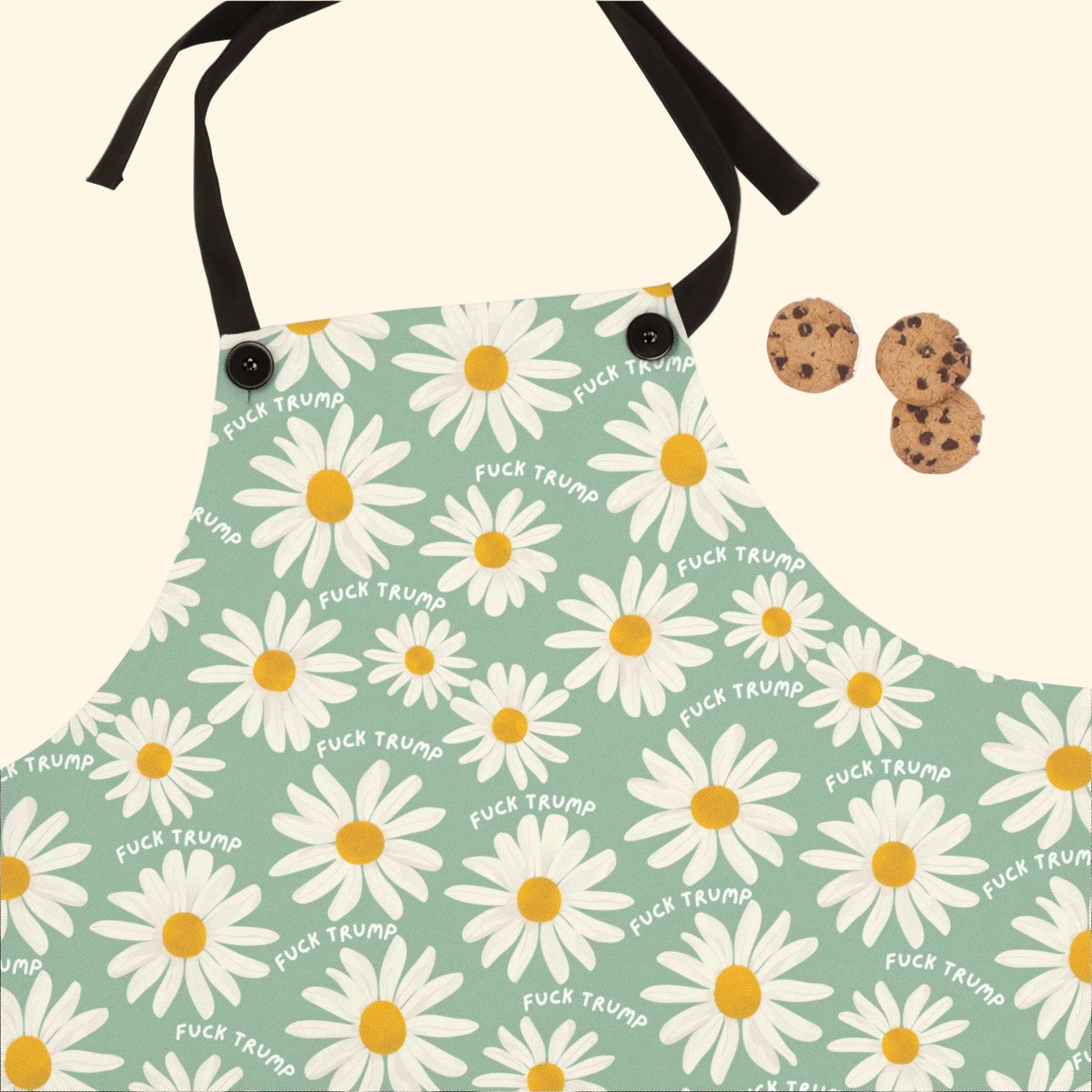 F*ck Trump Retro Daisy Cooking Apron – Grateful Thread Co.